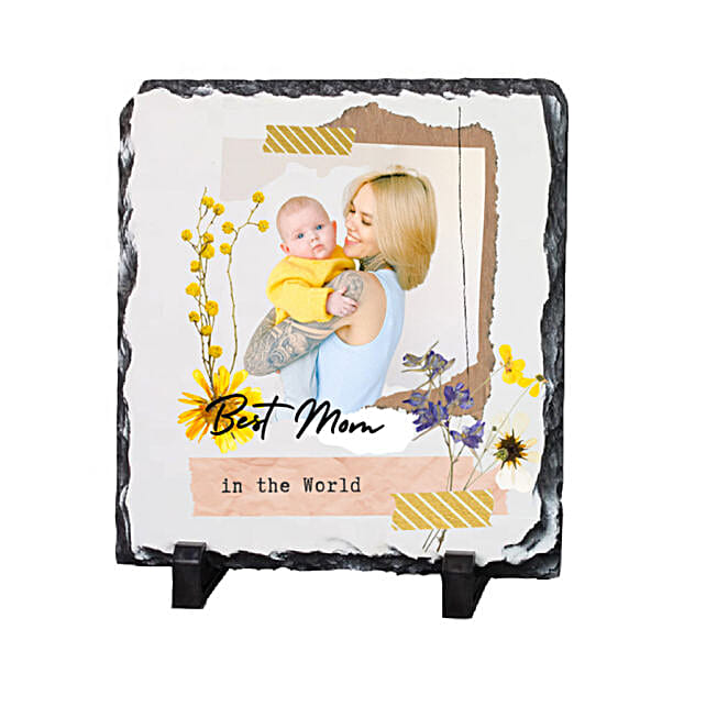 Best Mom Personalised Slate Frame uae | Gift Best Mom Personalised ...