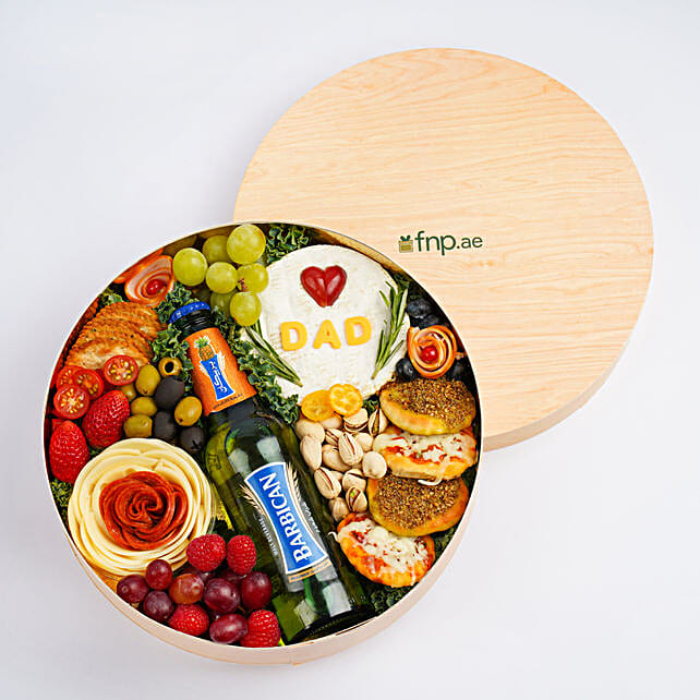 Love Dad Cheese Box With Barbican uae | Gift Love Dad Cheese Box With ...
