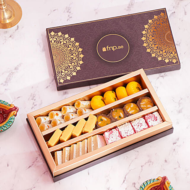 Kaju Khoya Mix Sweet Box uae | Gift Kaju Khoya Mix Sweet Box- FNP