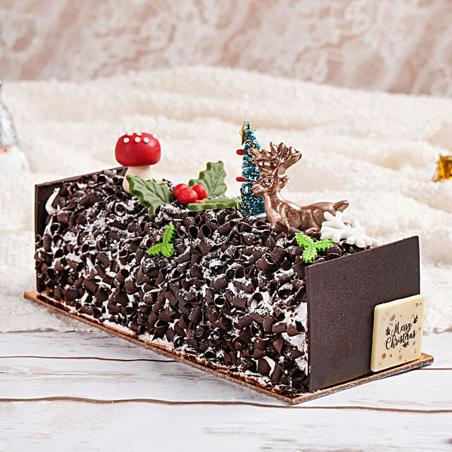 Santas Sweet Log Cake 8 Portion uae | Gift Santas Sweet Log Cake 8 ...