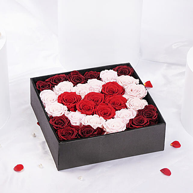 Forever Roses Heart uae | Gift Forever Roses Heart- FNP