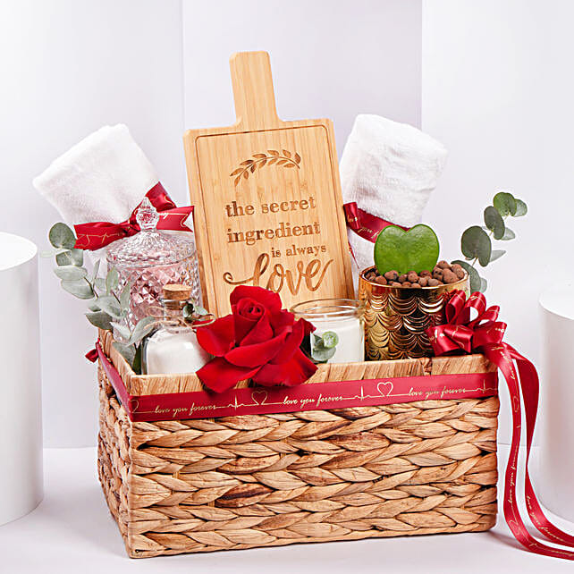 Love Recipe Basket uae | Gift Love Recipe Basket- FNP
