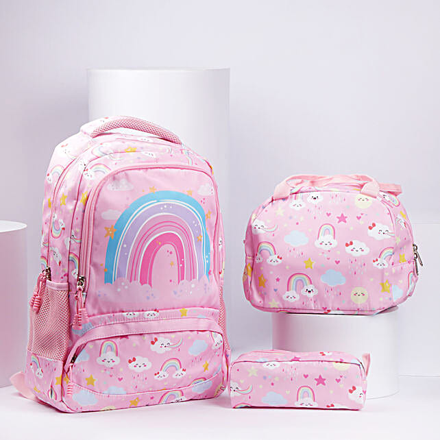 Rainbow Design Back to school bags for Girls uae | Gift Rainbow Design ...