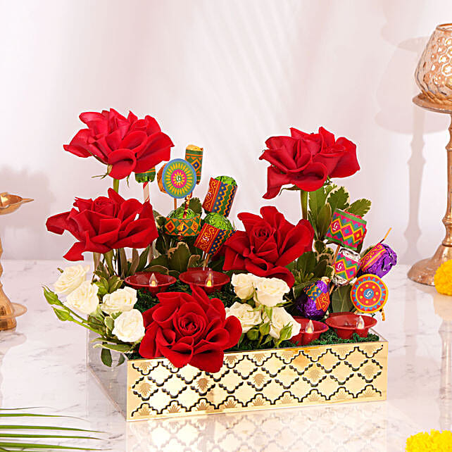 Diwali Blessing Bloom uae | Gift Diwali Blessing Bloom- FNP