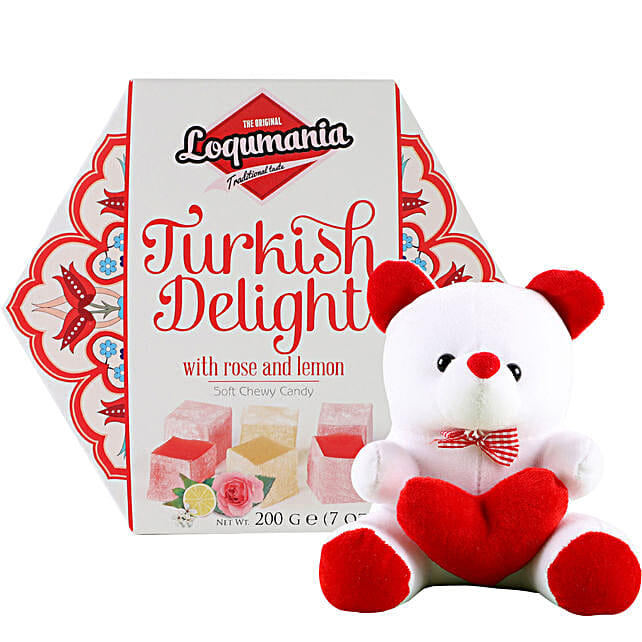 Turkish Delight Teddy Combo uk | Gift Turkish Delight Teddy Combo- FNP