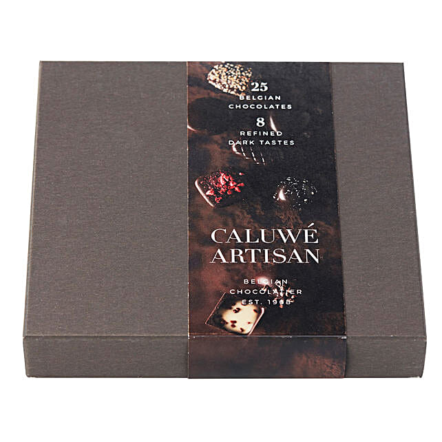 Caluwe Artisan Assorted Dark Chocolate Box uk | Gift Caluwe Artisan ...