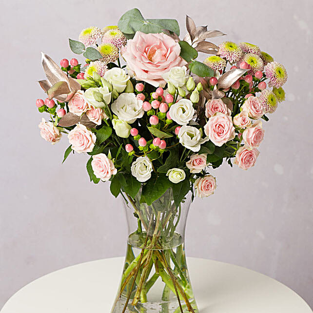 Pink Bellini Floral Bouquet uk | Gift Pink Bellini Floral Bouquet- FNP