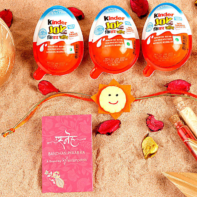 Sneh Kids Sun Rakhi & Kinder Joy Pack Exp uk | Gift Sneh Kids Sun Rakhi ...
