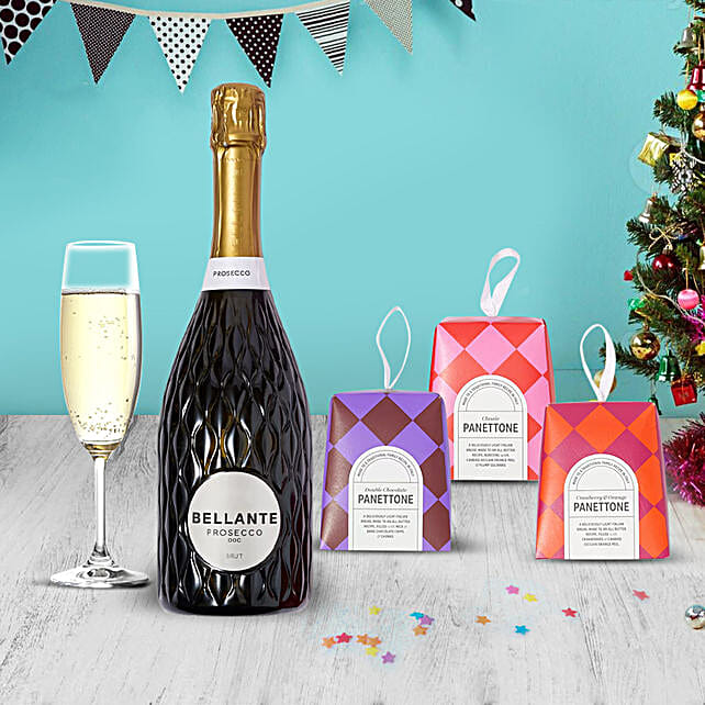 Prosecco & Panettone X-Mas Special Hamper uk | Gift Prosecco ...