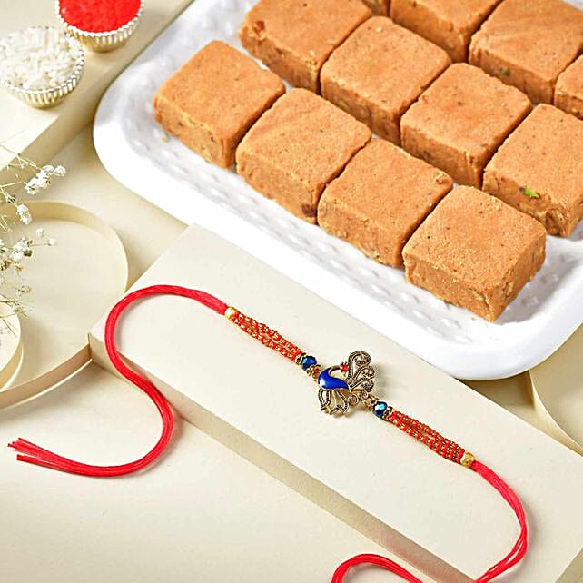 Golden Glow Rakhi Box uk | Gift Golden Glow Rakhi Box- FNP