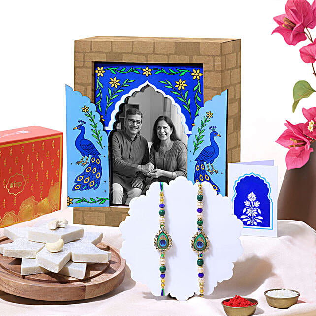 Mor Bagh Royal BB Rakhi Hamper uk | Gift Mor Bagh Royal BB Rakhi Hamper- FNP