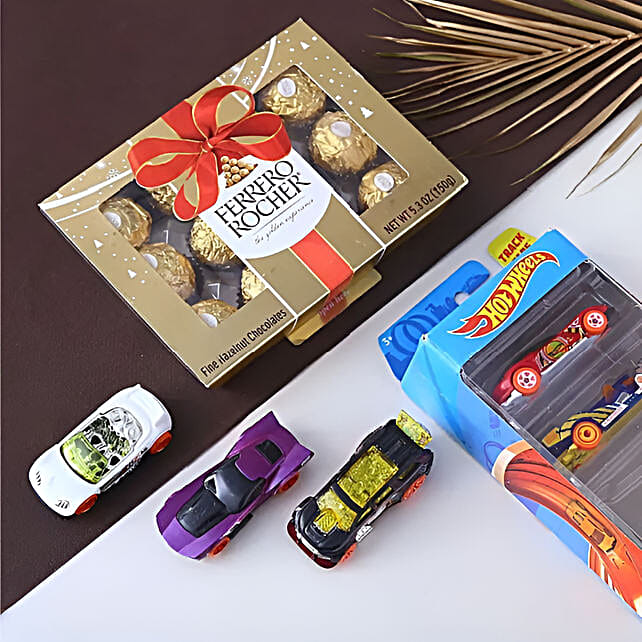 Hot Wheels Cars with Ferrero Rocher Gift uk | Gift Hot Wheels Cars with ...