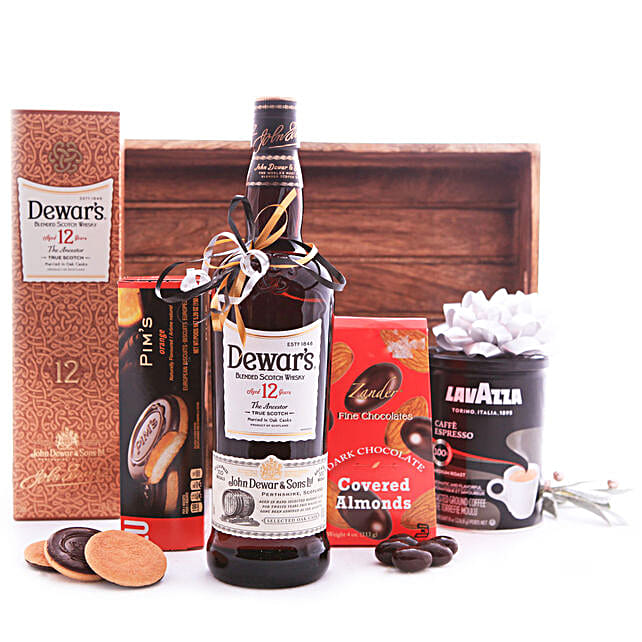 Dewars Whisky Coffee Sweets Basket ukraine | Gift Dewars Whisky Coffee ...