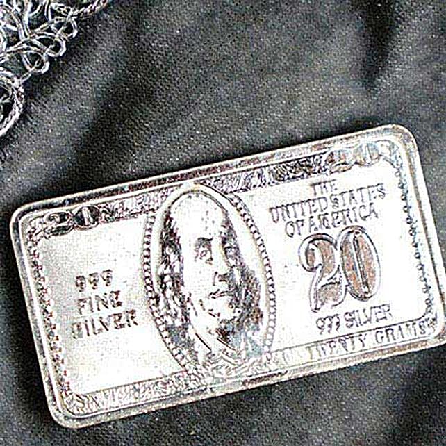 20 Gram Pure Silver 20 Bill Biscuit usa | Gift 20 Gram Pure Silver 20 ...