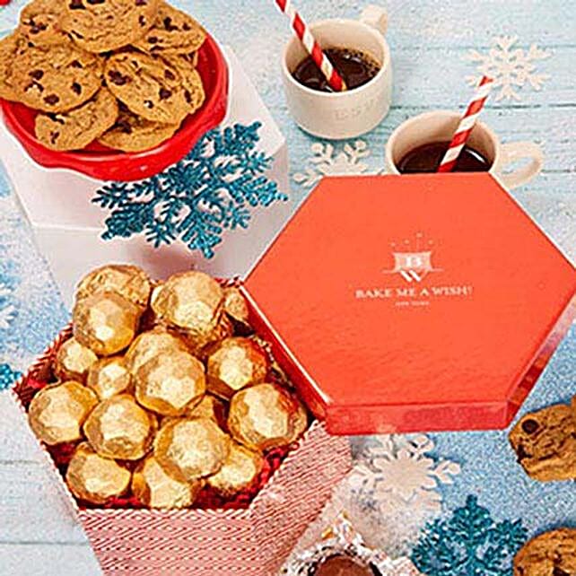 Hazelnut Truffle Hex Box usa | Gift Hazelnut Truffle Hex Box- FNP