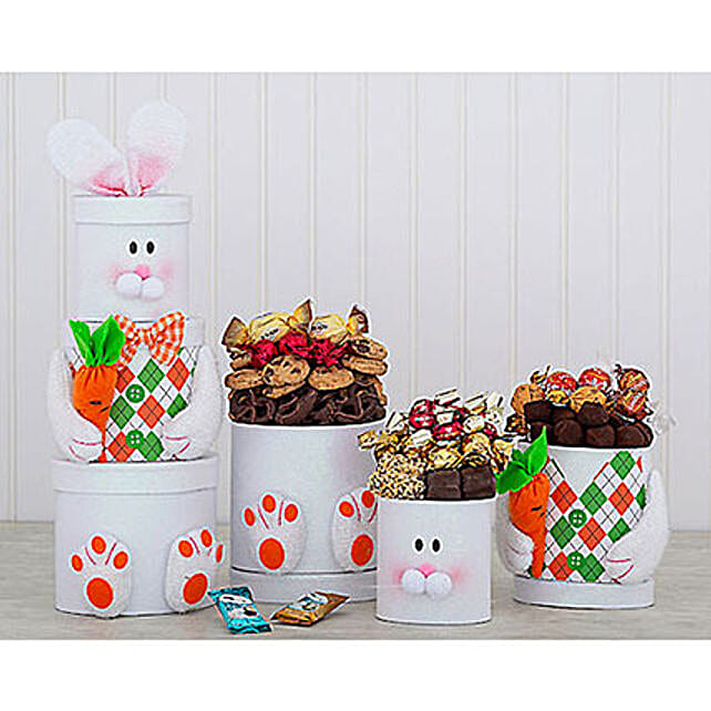 Deluxe Easter Bunny Chocolate Gift Tower usa | Gift Deluxe Easter Bunny ...