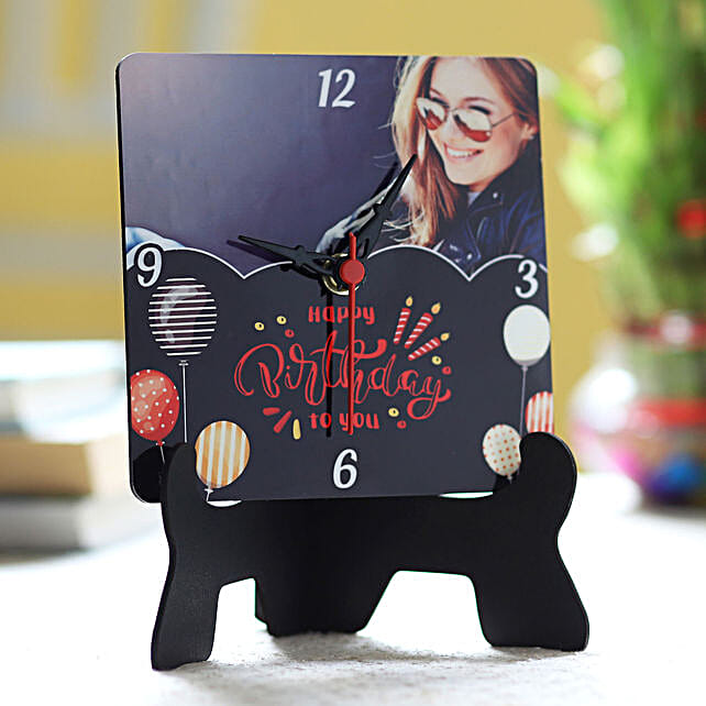 Personalised Birthday Wishes Table Clock usa | Gift Personalised ...