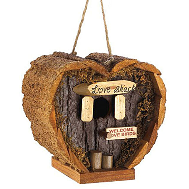 Heart Shaped Love Shack Birdhouse usa | Gift Heart Shaped Love Shack ...