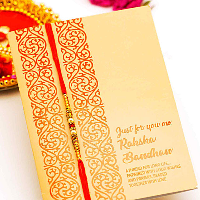 Rakhi With Message Of Love And Card usa | Gift Rakhi With Message Of ...