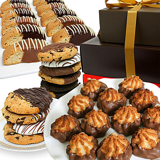Delectable Cookies Dipped In Belgium Chocolate usa | Gift Delectable ...