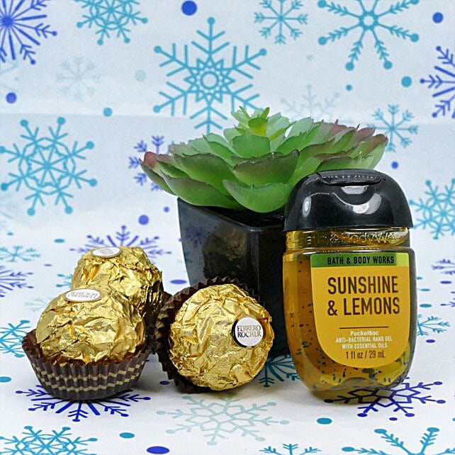 New Year Ferrero Rocher And Plant Gift usa | Gift New Year Ferrero ...