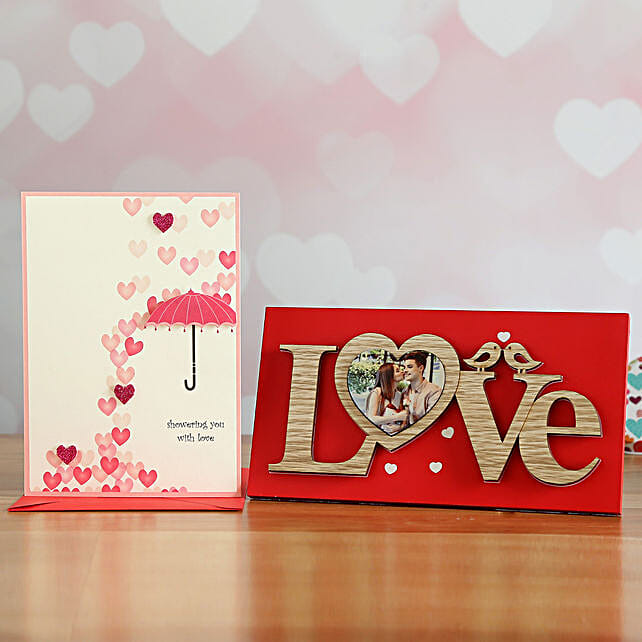 Cute Love Frame Gift Set usa | Gift Cute Love Frame Gift Set- FNP