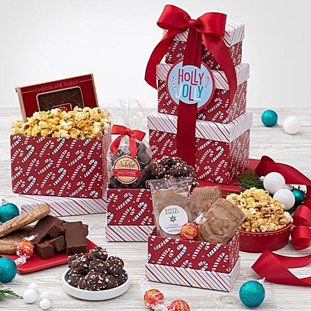 Fudge And Cookies Delightful Christmas Tower usa | Gift Fudge And ...