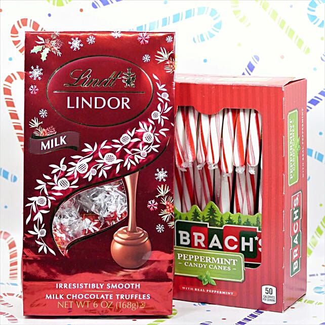 Lindt Lindor And Candy Canes usa | Gift Lindt Lindor And Candy Canes- FNP