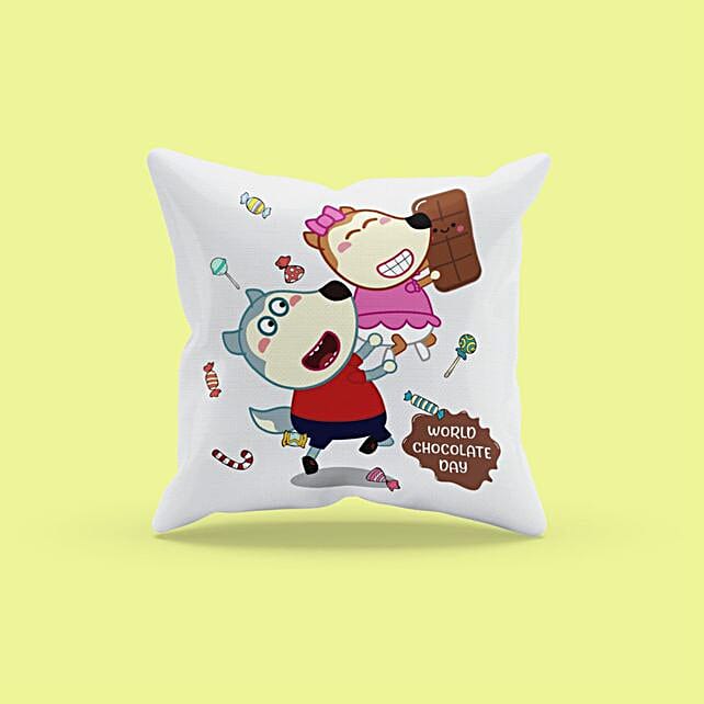 Wolfoo And Lucy Chocolate Day Pillow usa | Gift Wolfoo And Lucy ...