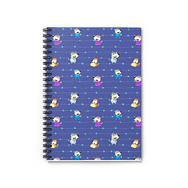 Wolfoo Family Spiral Notebook And Stickers usa | Gift Wolfoo Family ...