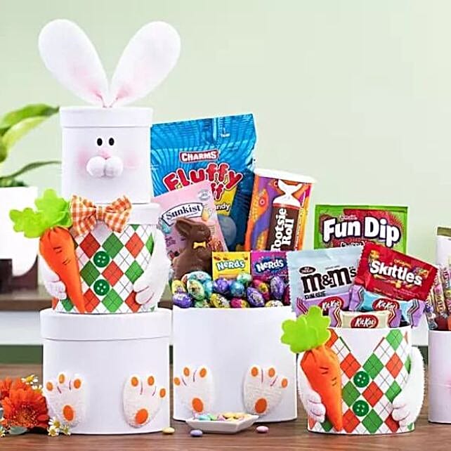 Delicious Easter Treats Tower usa | Gift Delicious Easter Treats Tower- FNP