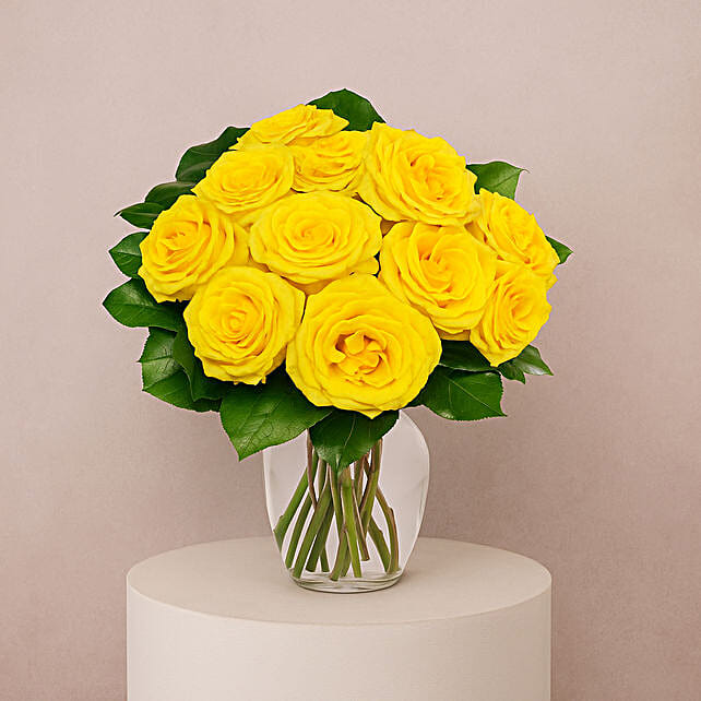 One Dozen Yellow Roses usa | Gift One Dozen Yellow Roses- FNP