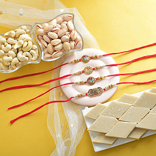 Luxury Treats Rakhi Combo usa | Gift Luxury Treats Rakhi Combo- FNP
