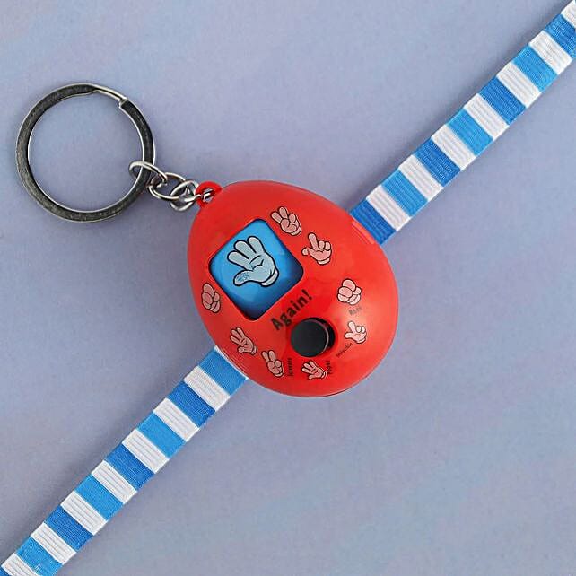 Playful Rock-Paper-Scissors Toy Rakhi - For USA usa | Gift Playful Rock ...