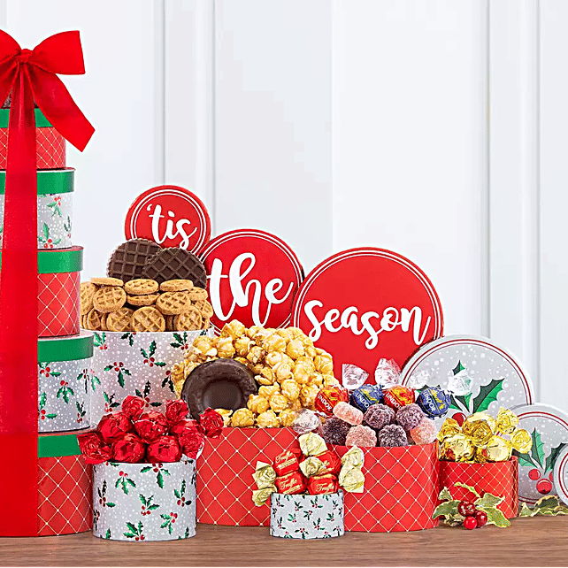 Tis The Season Gift Tower usa | Gift Tis The Season Gift Tower- FNP