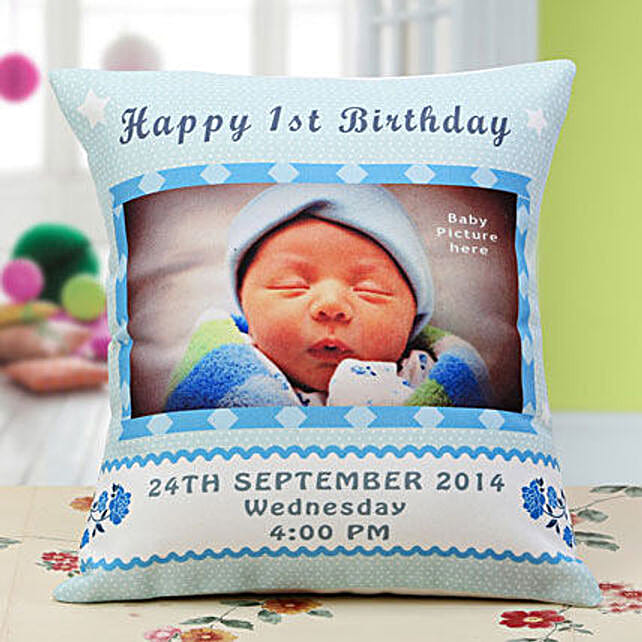 First Birthday Cushions usa | Gift First Birthday Cushions- FNP