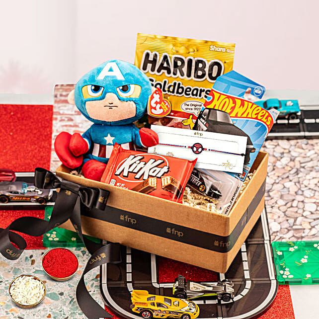 Spidey Surprise Rakhi Hamper usa | Gift Spidey Surprise Rakhi Hamper- FNP