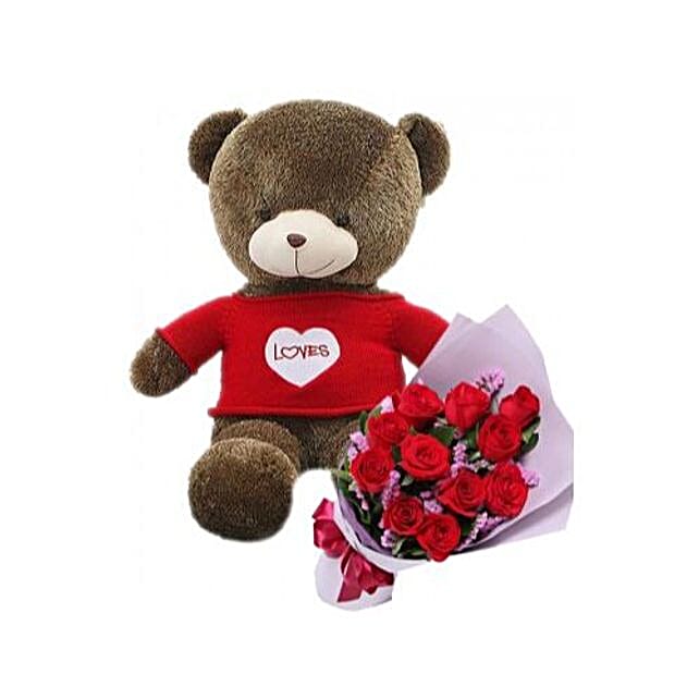 The Rosy Teddy Combo vietnam | Gift The Rosy Teddy Combo- FNP